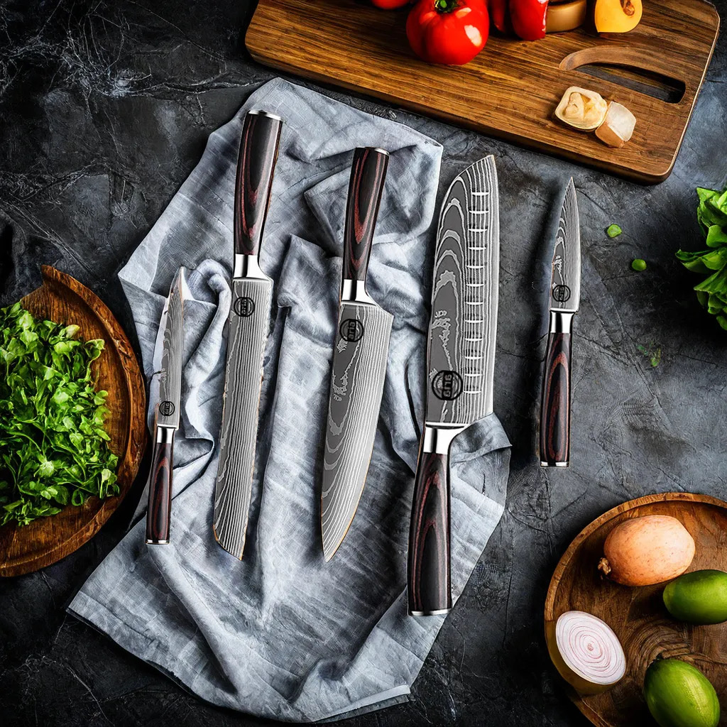 Pakka Wood German Steel Blade Knife Set | Aria™